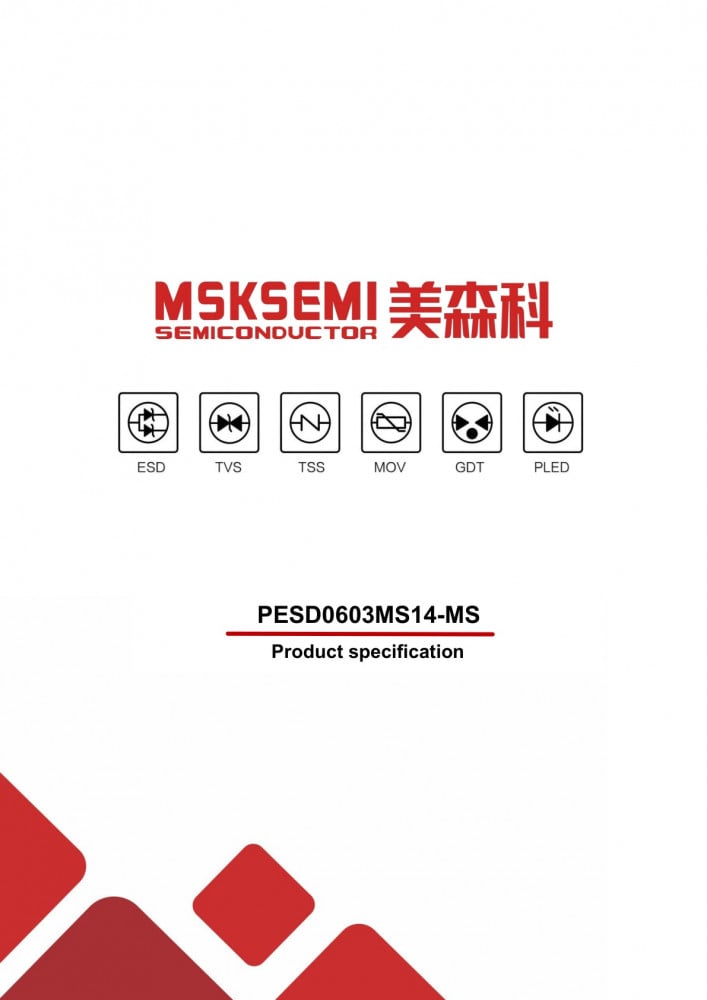 PESD0603MS14-MS datasheet page 1