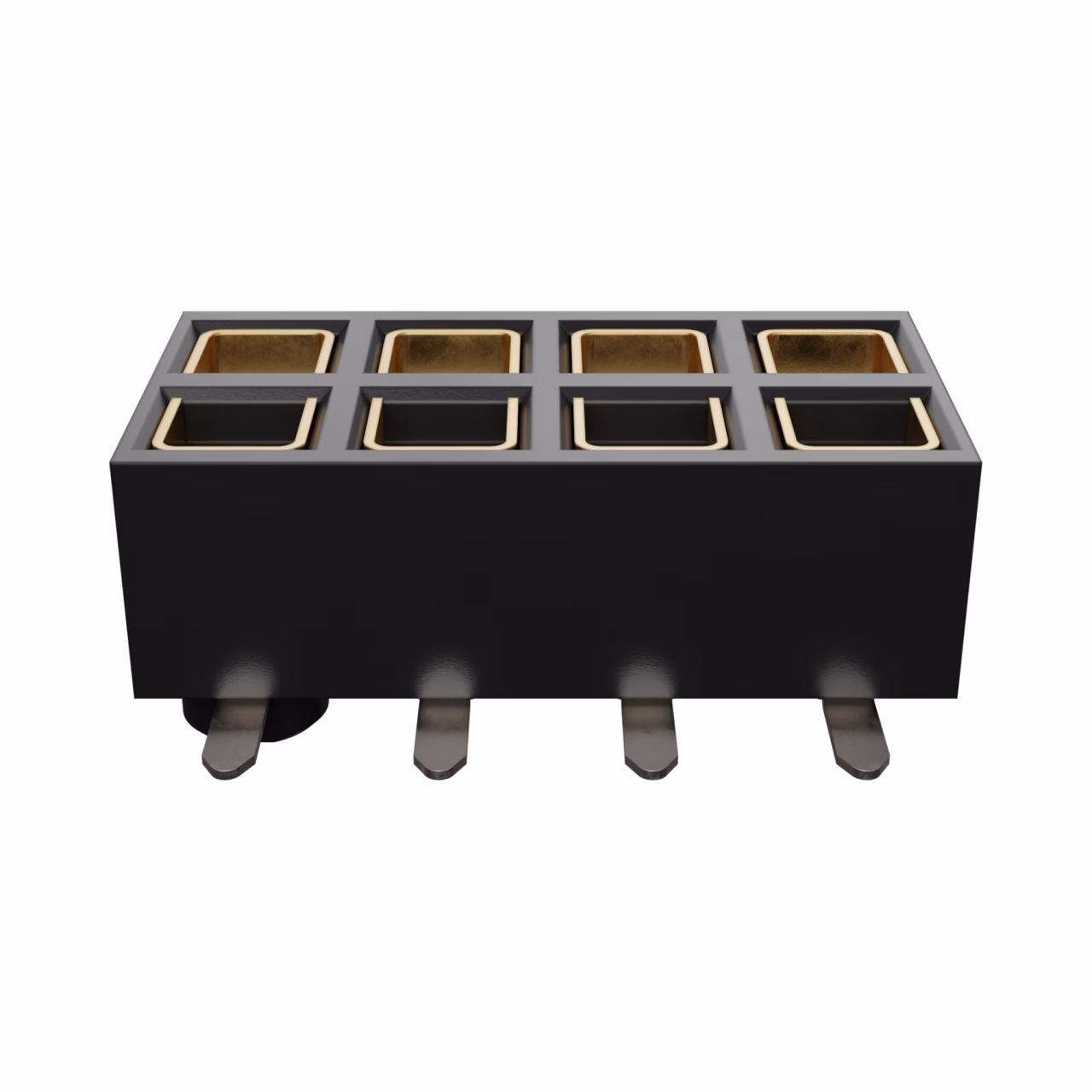 2.00mm Pitch Milli-Grid Receptacle, Surface Mount, Bottom Entry, 0.13µm Gold (Au) Plating, 8 Circuits, with Peg, Tape and Reel, Lead-Free for sale
