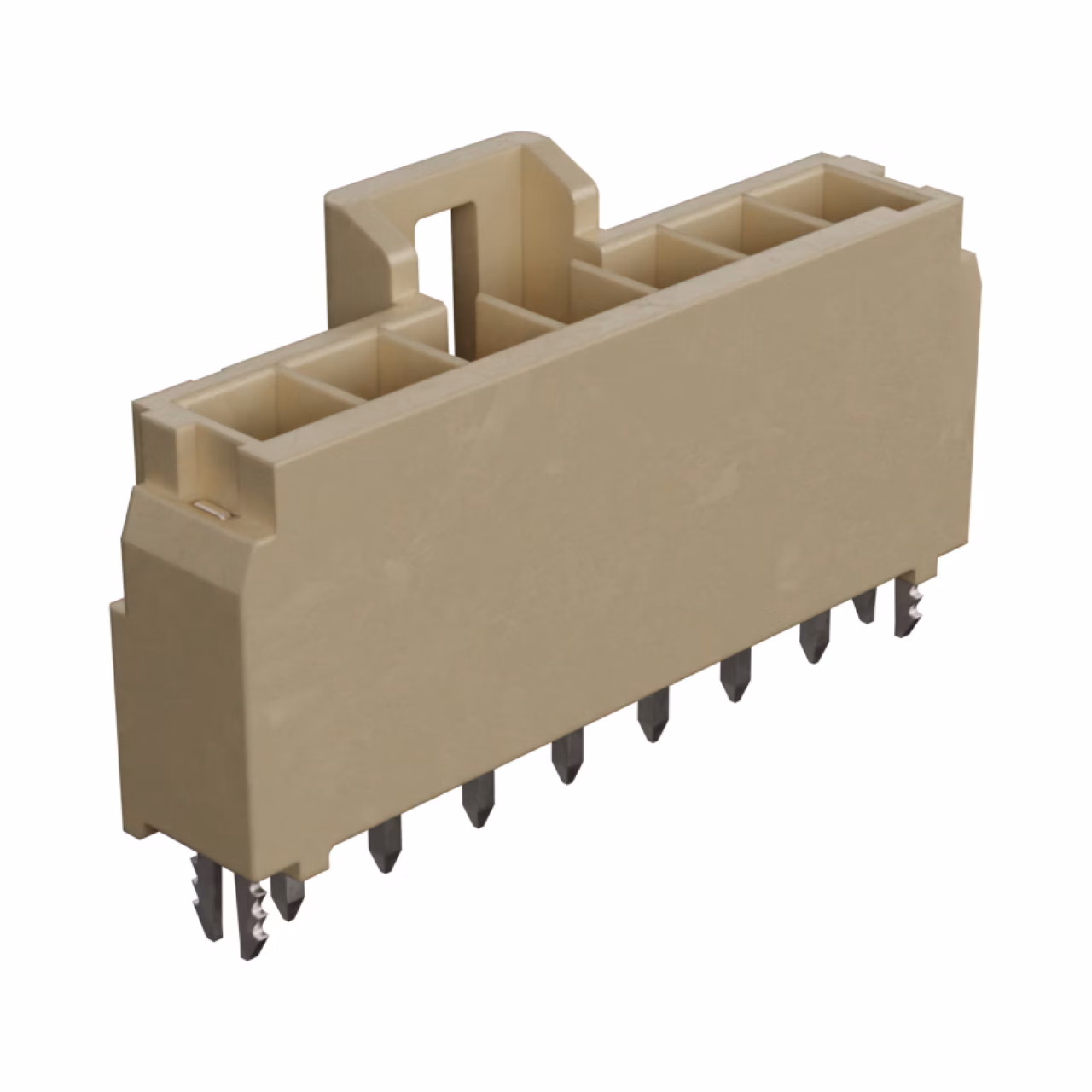 Ultra-Fit Vertical Header, 3.50mm Pitch, Single Row, 7 Circuits, with Solder Clips, 0.38µm Gold (Au) Plating, Natural, Glow-Wire Capable for sale