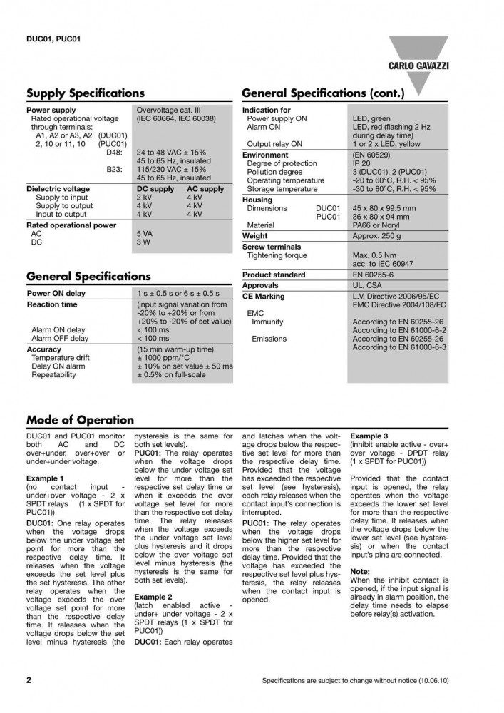 PUC01 technical document page 2