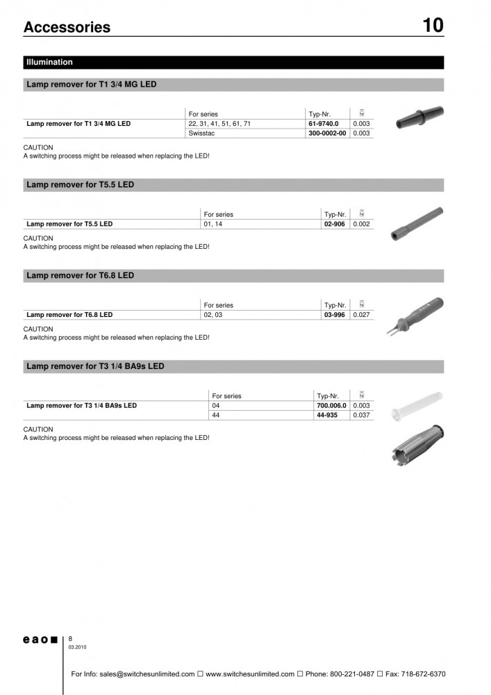 Series 10 LED catalogue page 8