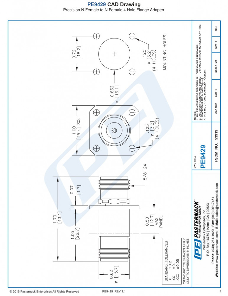 PE9429 datasheet page 4