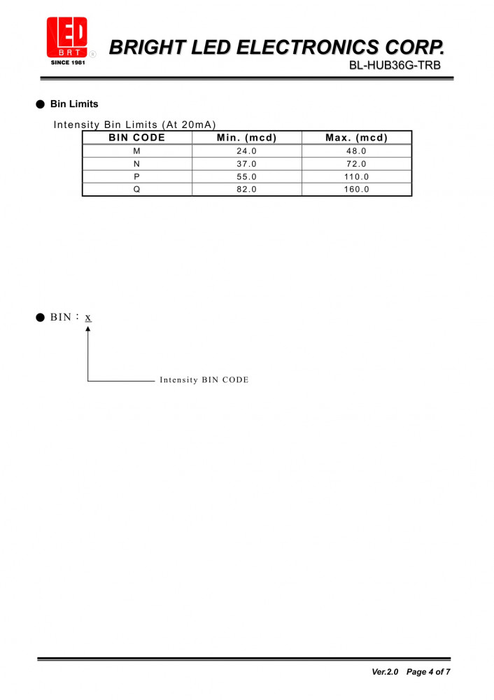 BL-HUB36G-TRB technical document page 4