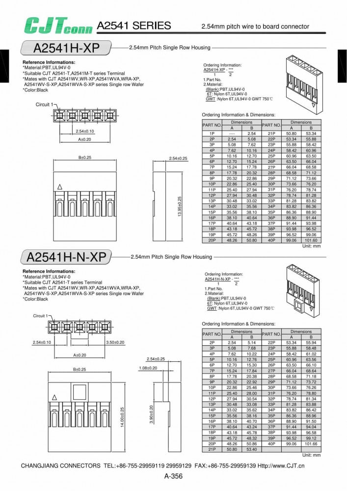 CJT A2541 series datasheet page 4