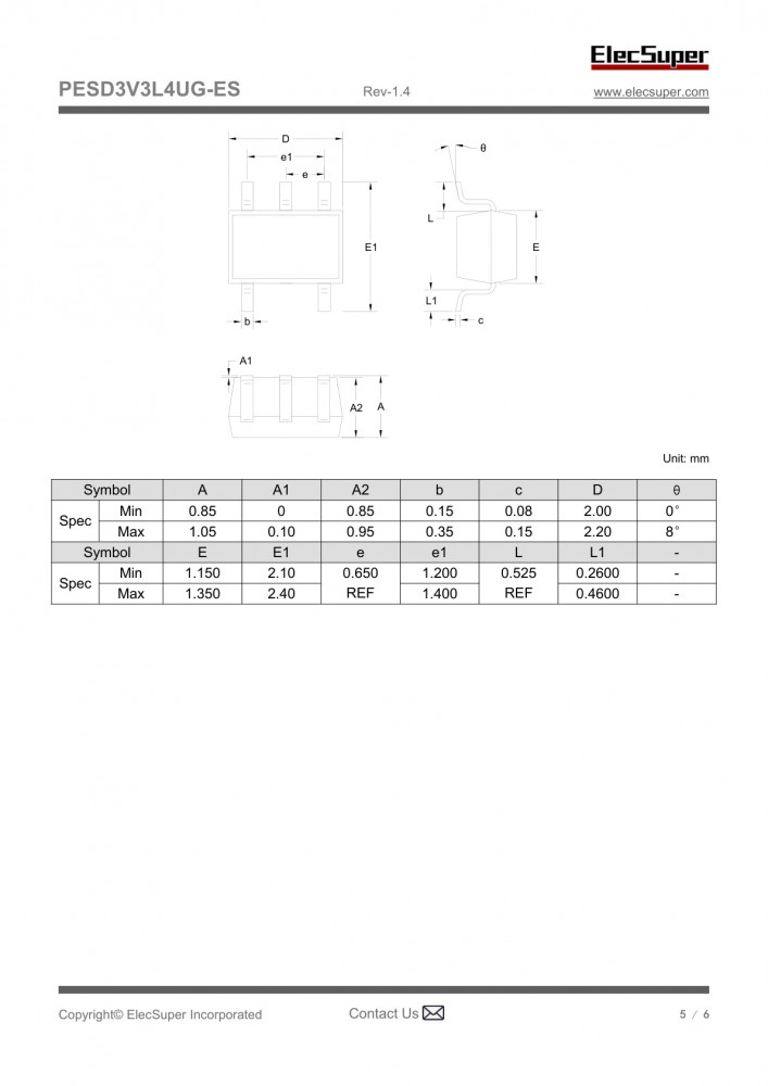 PESD3V3L4UG-ES datasheet page 5
