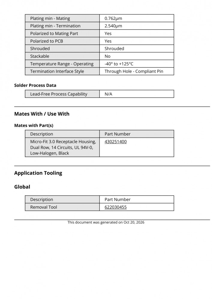 MOLEX 449146403 technical document page 4
