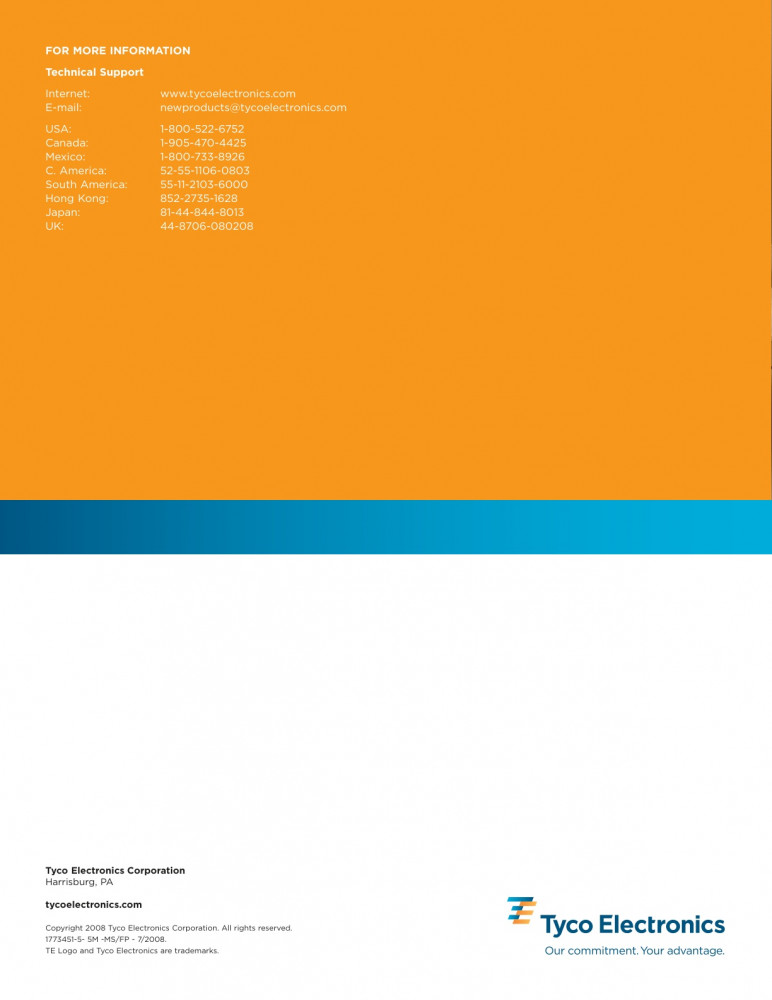 TE Connectivity connector documentation page 6