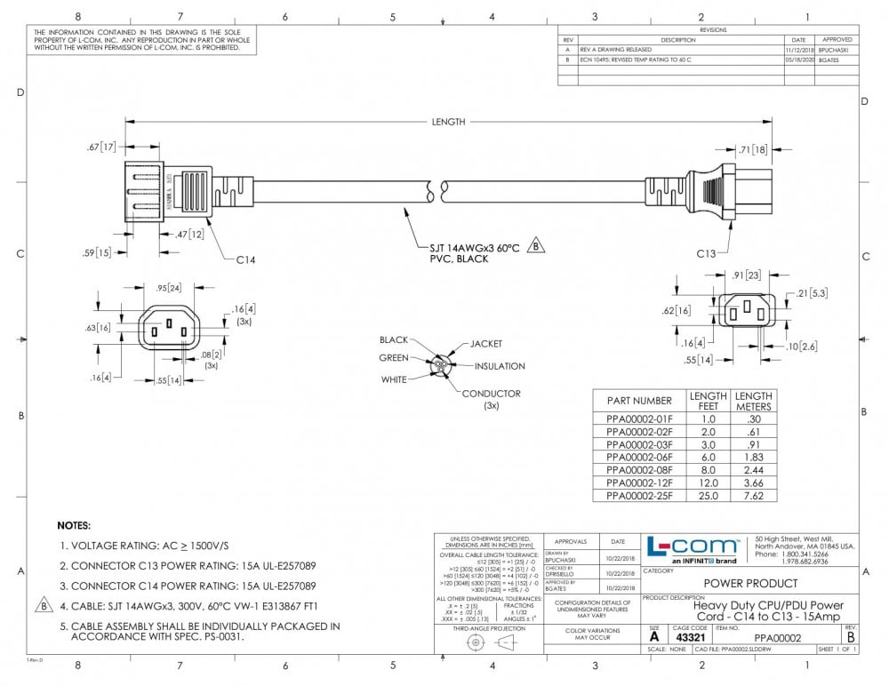 L-com PPA00002-06F technical document