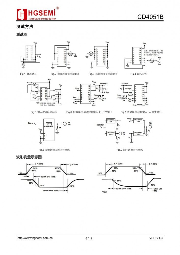 CD4051B datasheet page 6