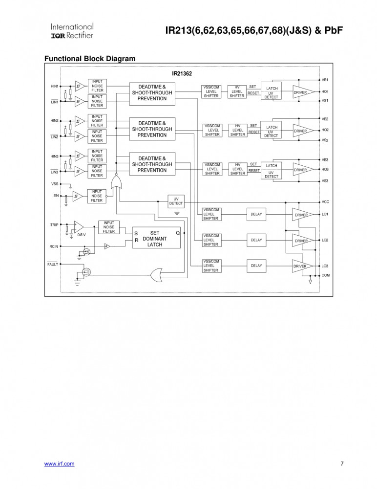 IR2136STRPBF datasheet page 7
