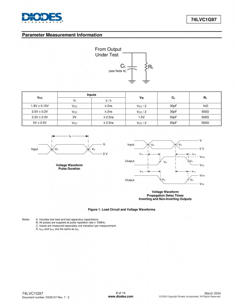 74LVC1G97FZ4-7 datasheet page 8