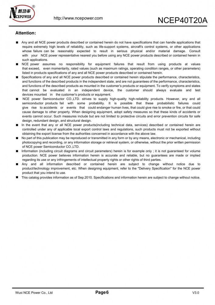 NCEP40T20A datasheet page 6