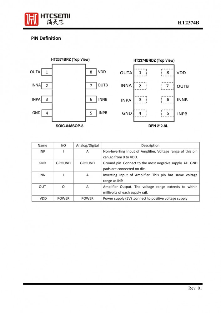 HT2374BRZ datasheet page 5