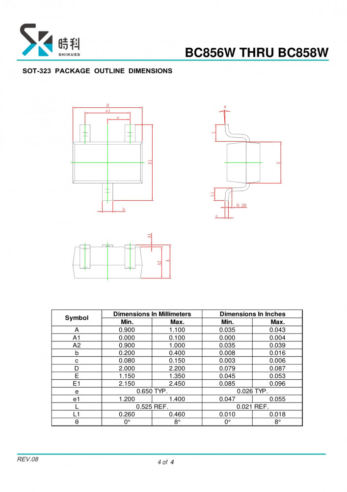 BC856BW datasheet page 4
