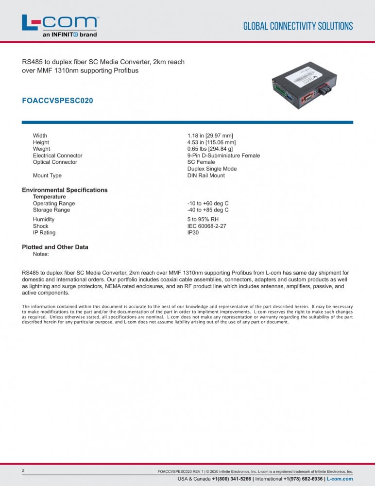 FOACCVSPESC020 technical document page 2