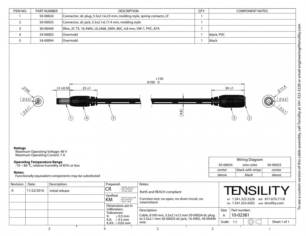 Tensility International 10-02381 assembly drawing preview