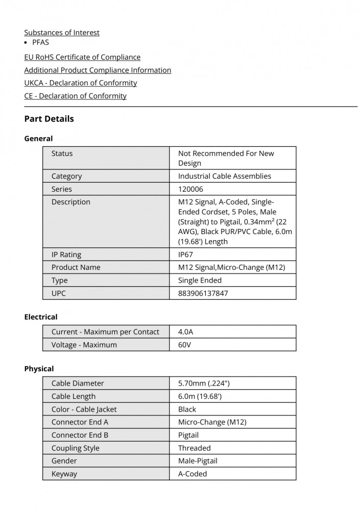 Molex 1200062082 product drawing, page 2