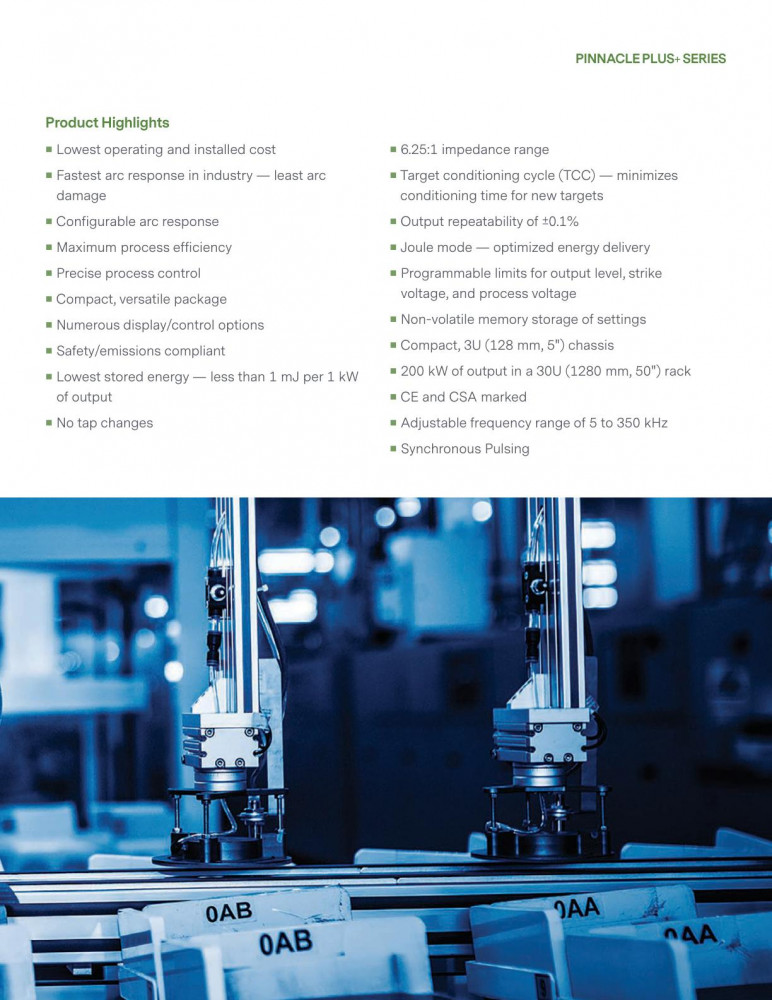 Pinnacle Plus+ product document page 3