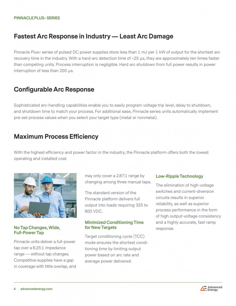 Pinnacle Plus+ product document page 4