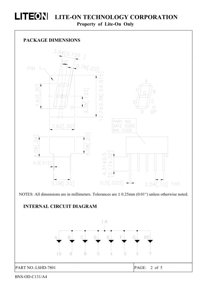 LSHD-7801 datasheet page 2