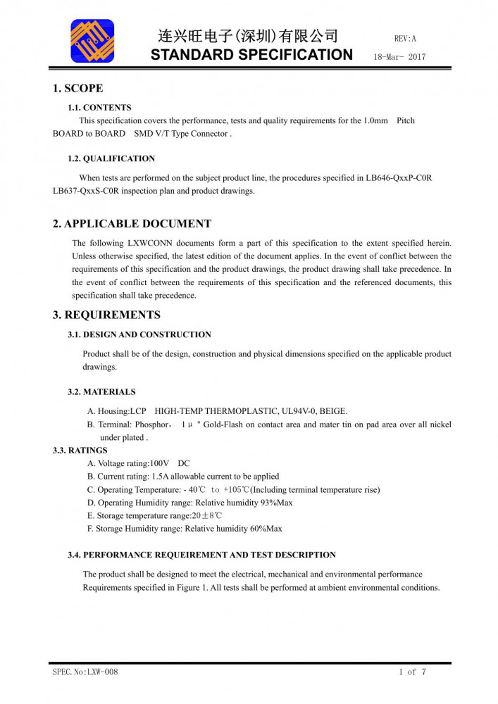 LB3133-G41P-W0R specification page 4
