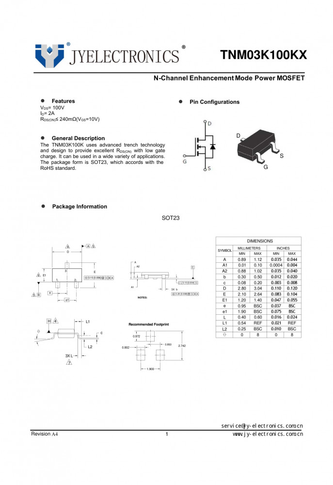 TNM03K100KX datasheet page 1