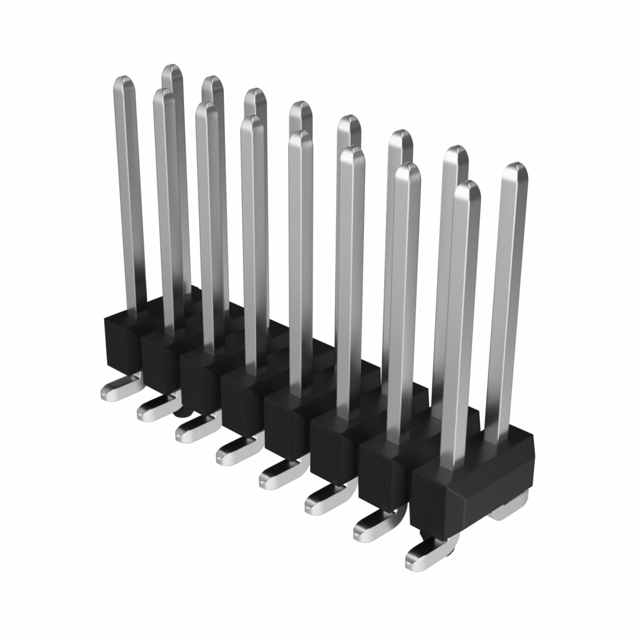 C-Grid Breakaway PCB Header, 2.54mm Pitch, Surface Mount, Dual Row, Vertical, 16 Circuits, Reflowed Matte Tin Plating, 1.40mm Locator Pegs, 10.67mm Mating Pin Length, Tape and Reel for sale