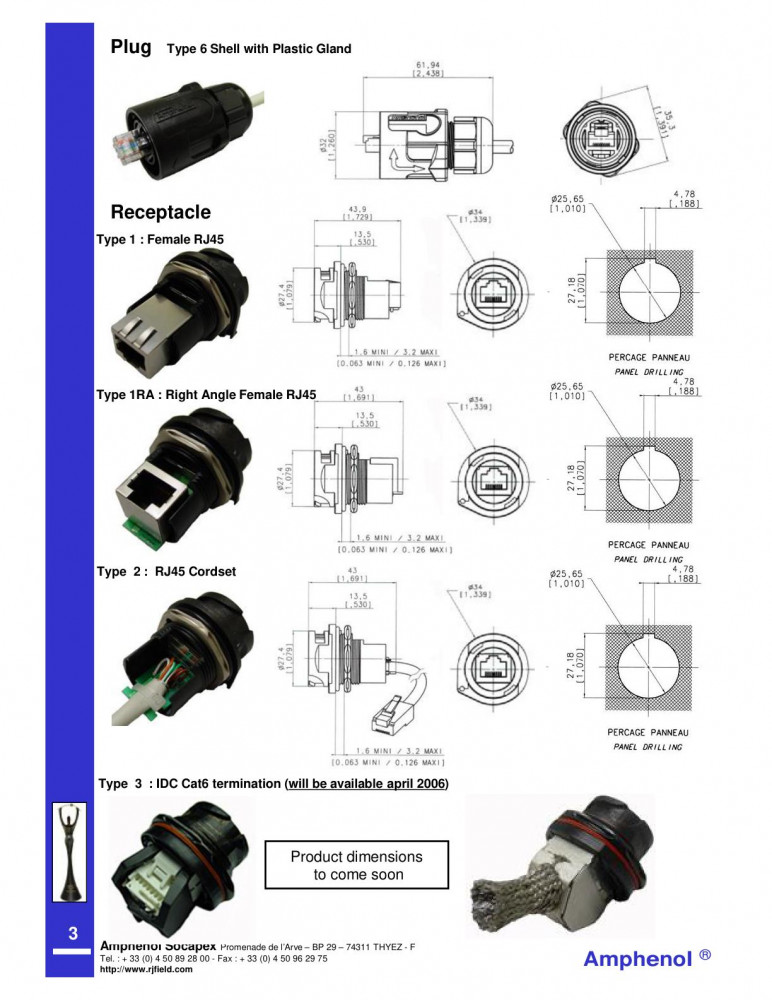 Amphenol RJF RB documentation page 3