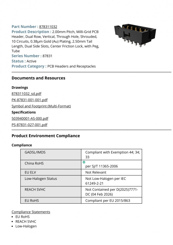 878311032 technical document page 1