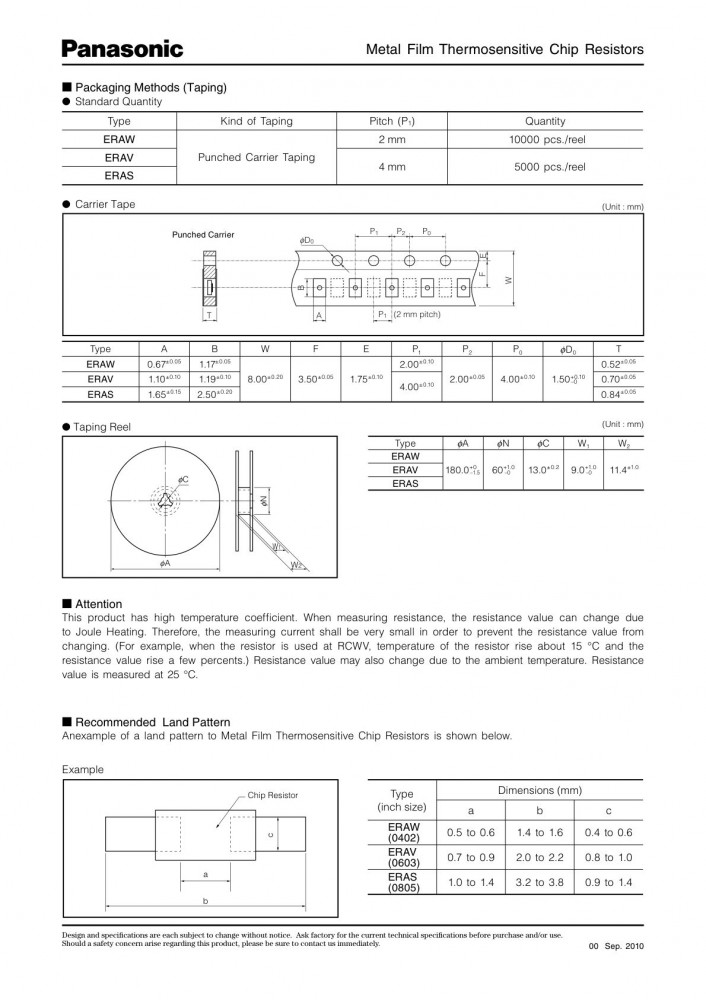 ERA-S33J470V technical document page 3