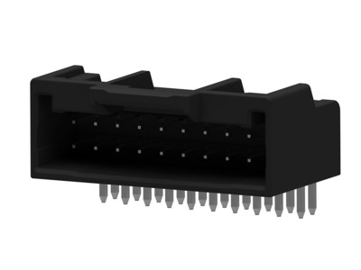 2.00mm Pitch, iGrid PCB Header, Dual Row, Right-Angle, Through Hole, Matte Tin (Sn) Plating, Positive Lock, 34 Circuits, Tray, 3.20mm PC Tail Length, Black for sale