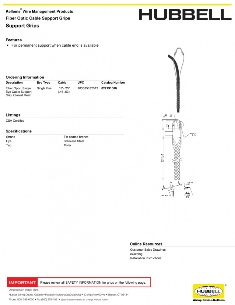 Burndy product document image 1
