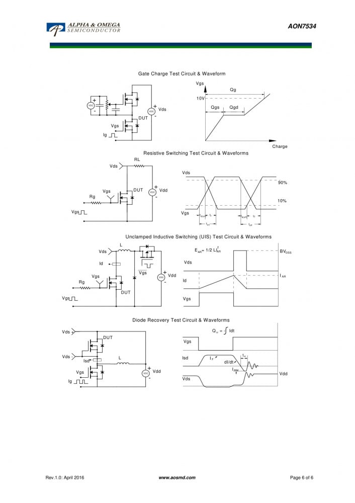 AON7534 datasheet page 6