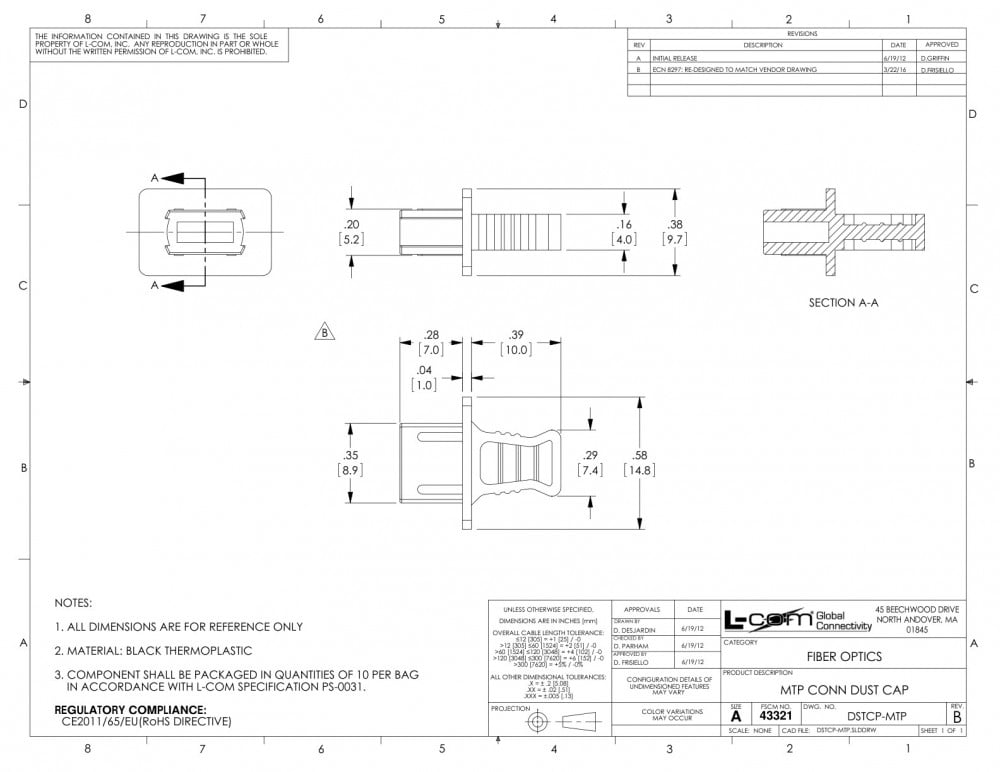L-com DSTCP-MTP technical document preview