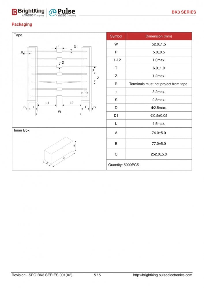 BK32003002 datasheet page 5