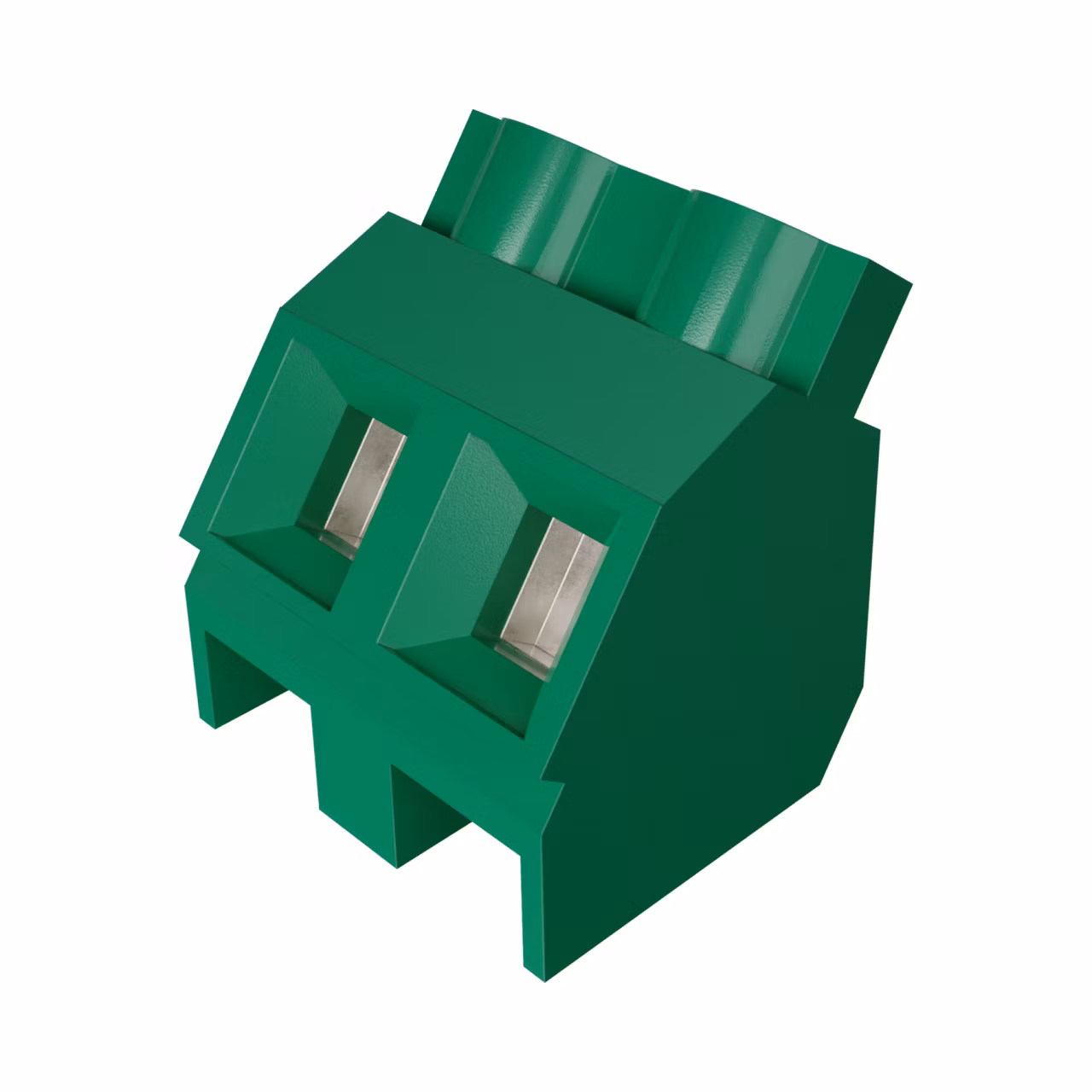 9.53mm Pitch Eurostyle 55° Wire Entry Fixed Mount PCB Terminal Block, 2 Circuits for sale