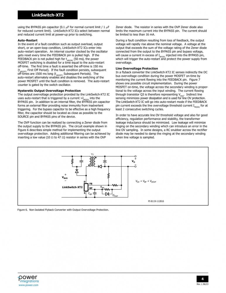 LNK3604D-TL datasheet page 4