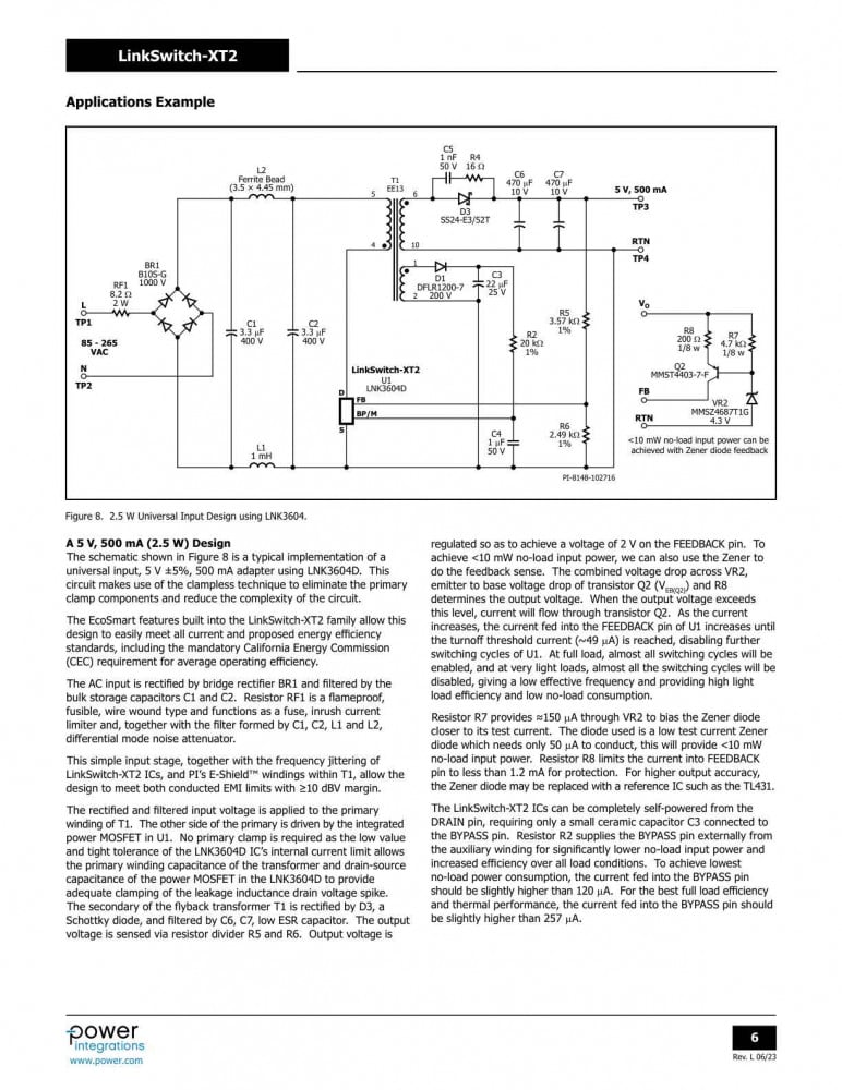 LNK3604D-TL datasheet page 6