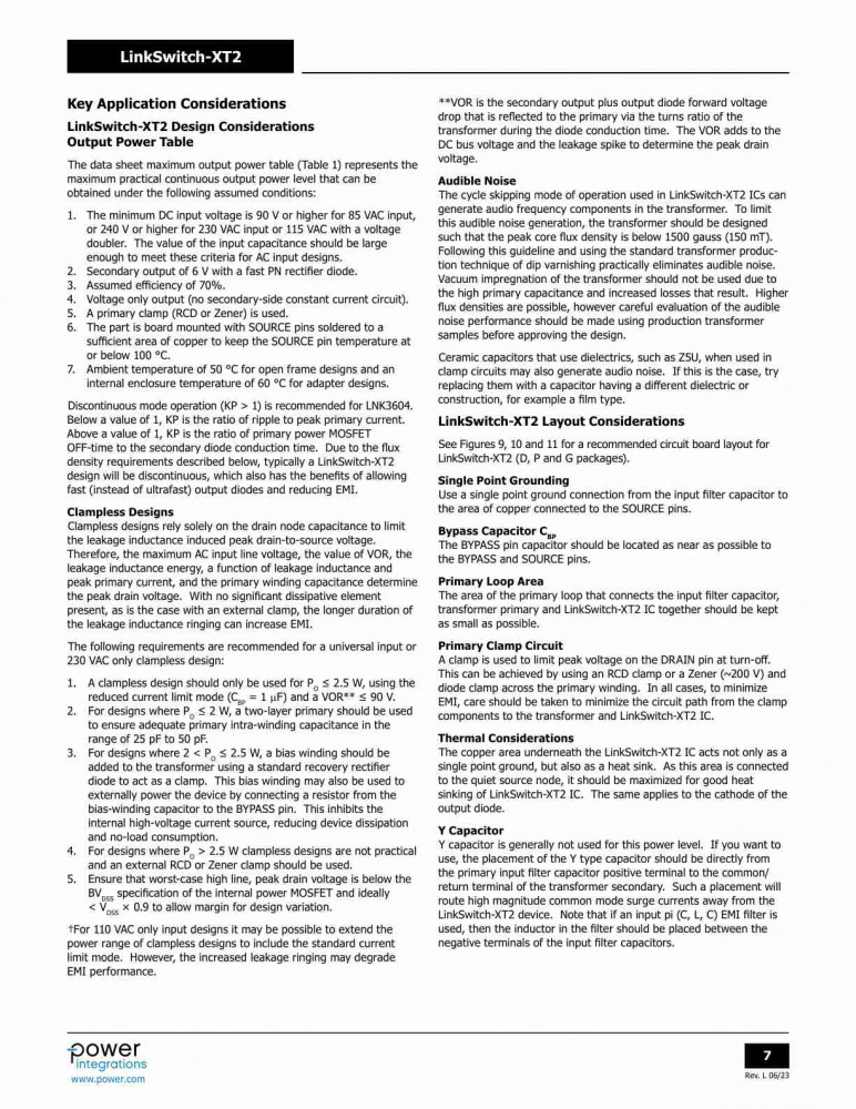 LNK3604D-TL datasheet page 7