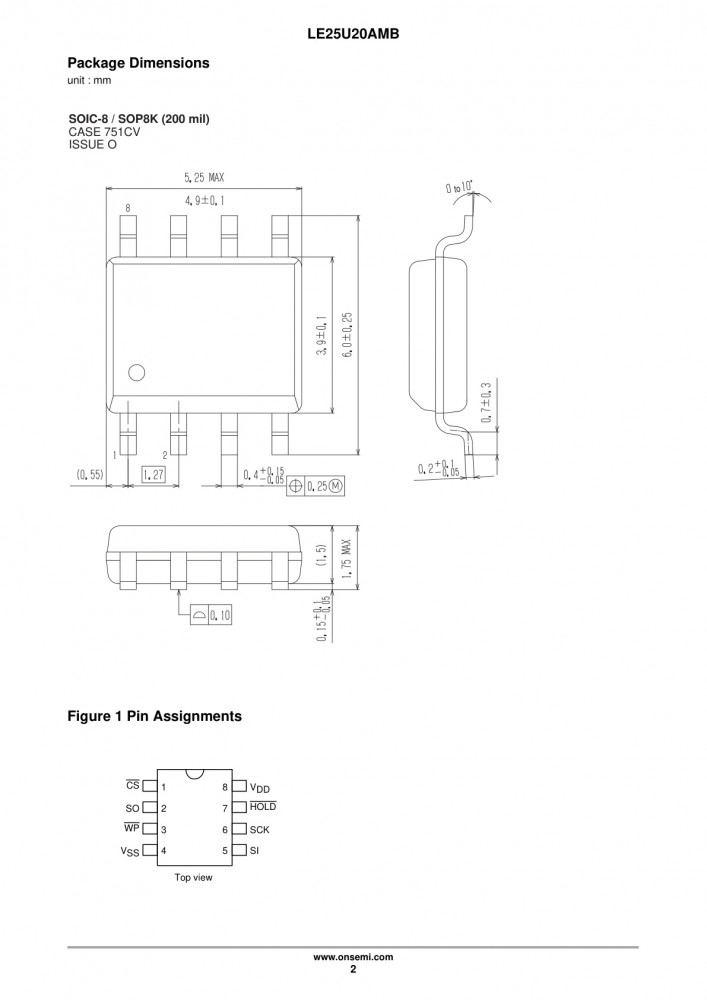 LE25U20AMB datasheet page 3