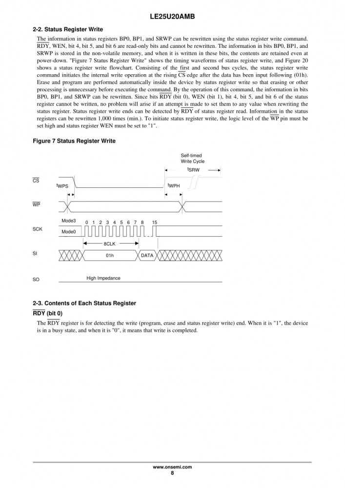 LE25U20AMB datasheet page 9