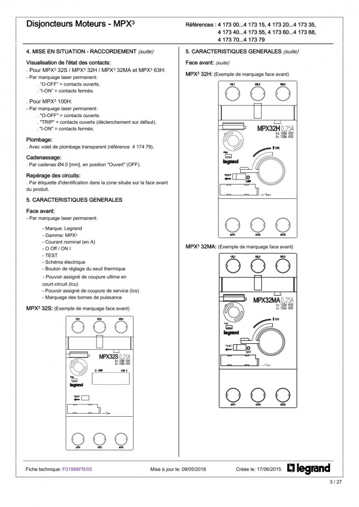 Legrand MPX³ technical document page 3