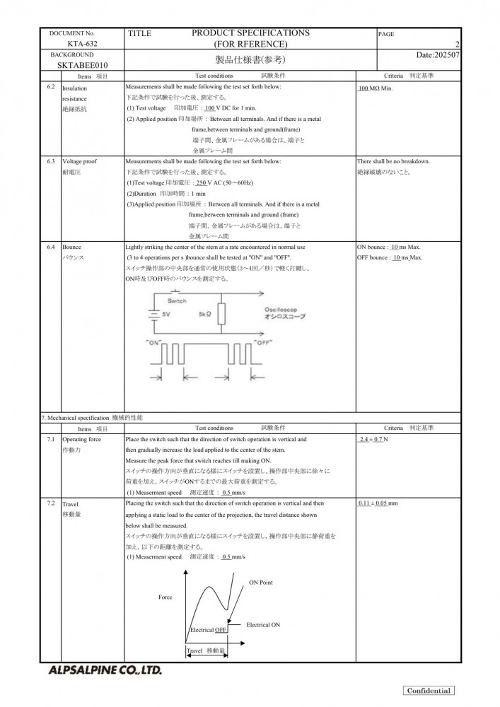 SKTABEE010 product specification page 2