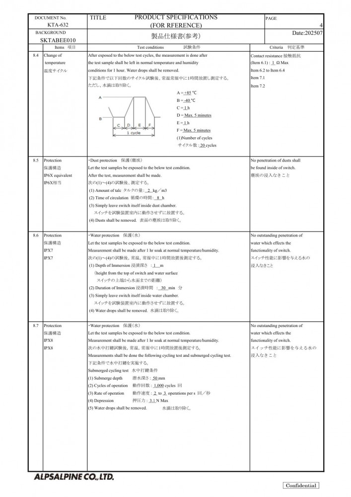SKTABEE010 product specification page 4