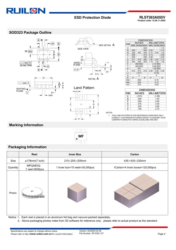 RLST363A055V technical document page 4