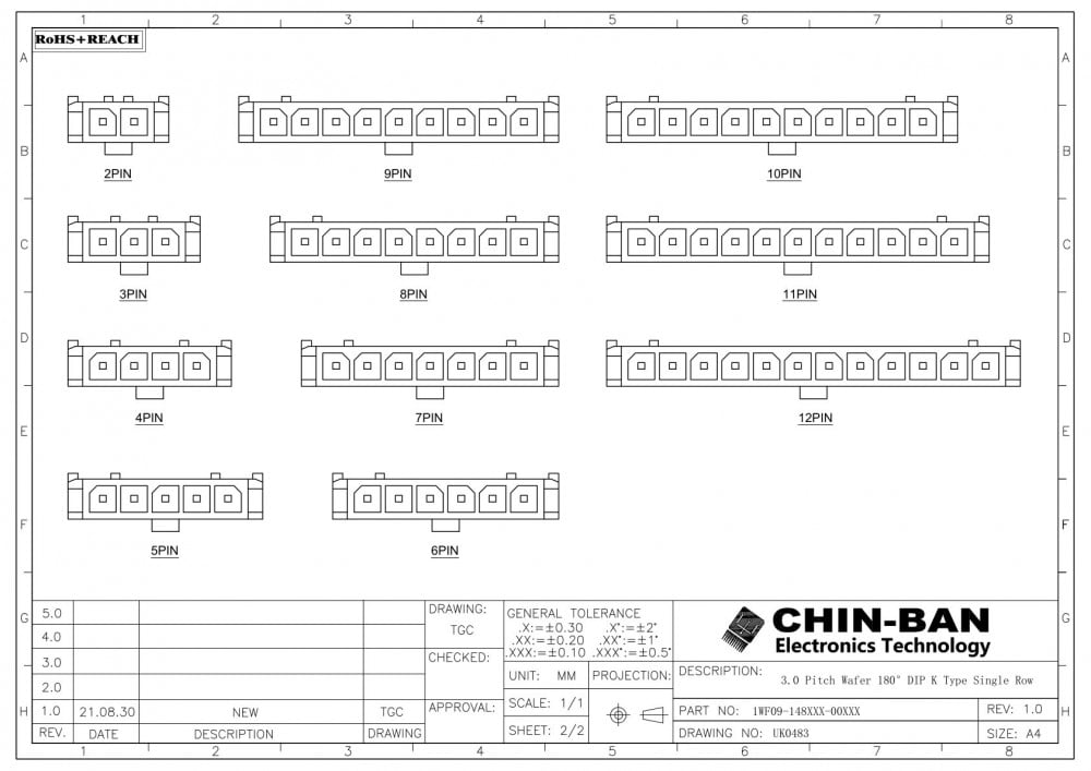 CHIN-BAN 1WF09-148005-00001 technical drawing page 2