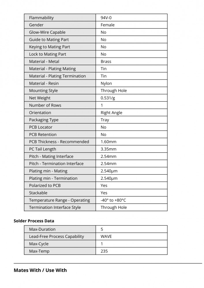 MOLEX 22152056 technical document preview, page 3