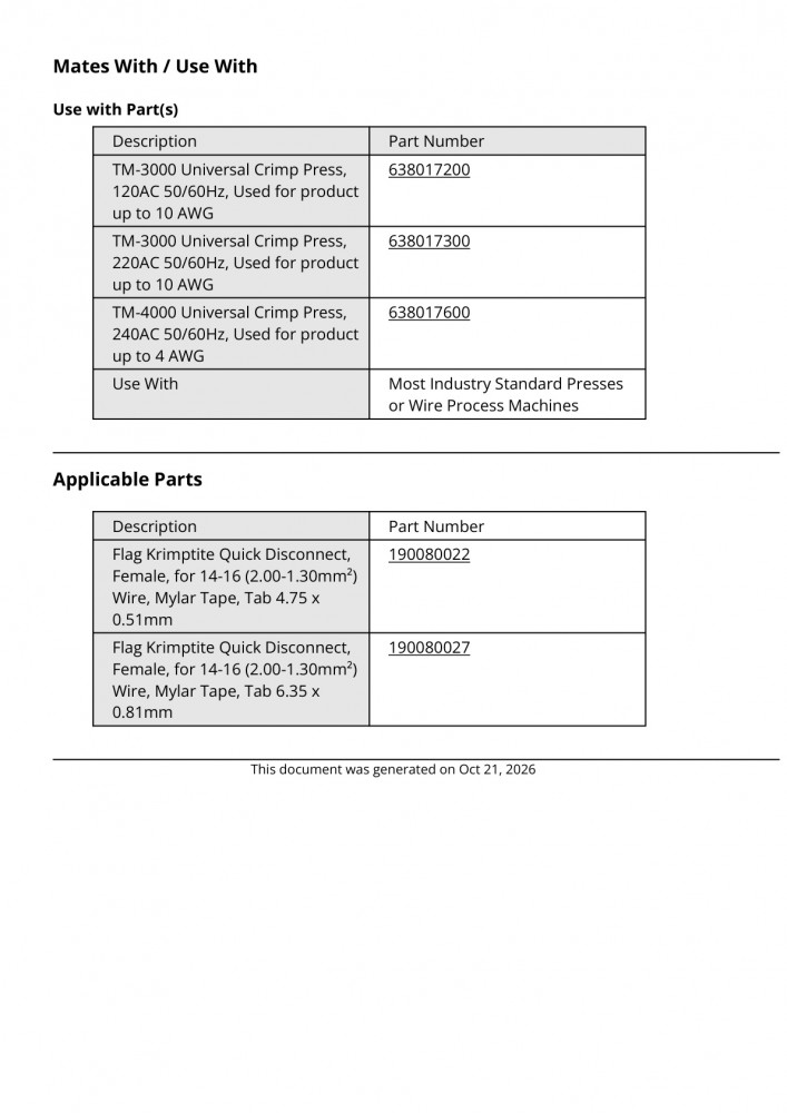Molex 638859000 technical document page 3