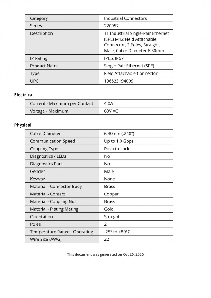 MOLEX 2209570018 technical document image 2