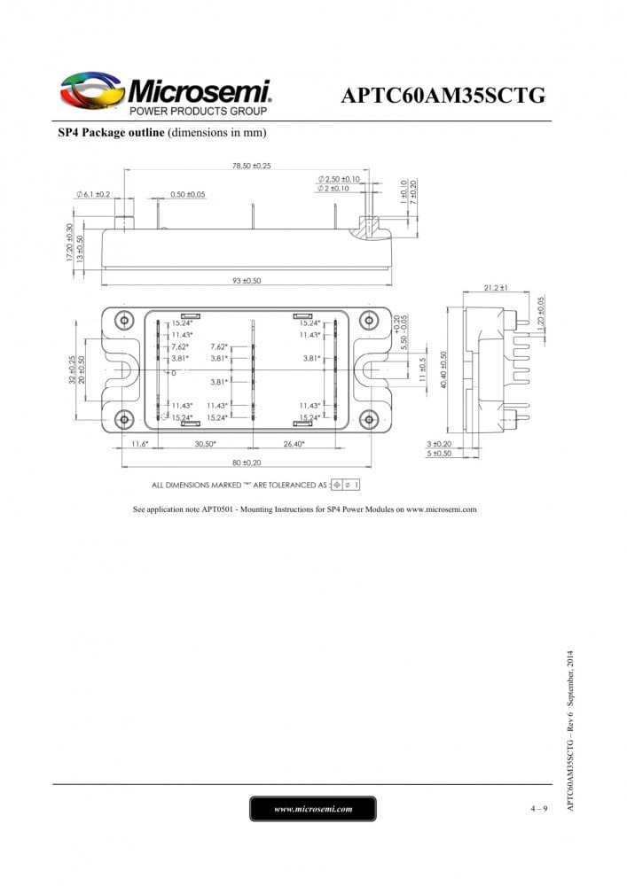 APTC60AM35SCTG datasheet page 4